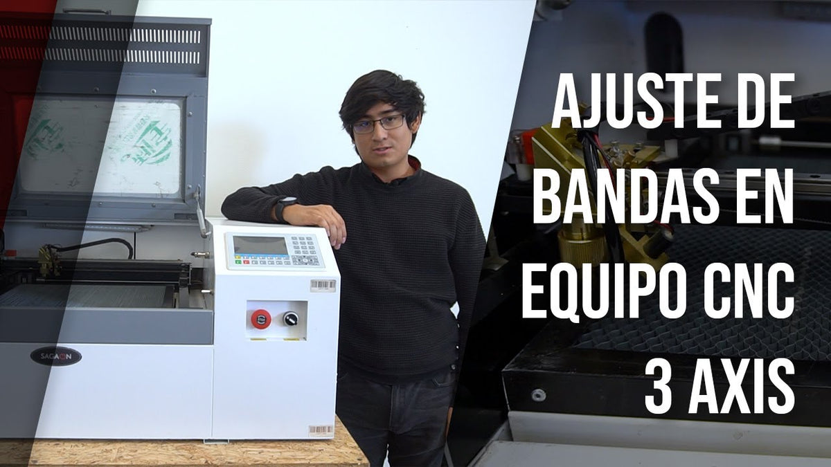 Ajuste de bandas en equipos CNC 3 Axis — Tecnologias Sagaon S.A. de C.V.
